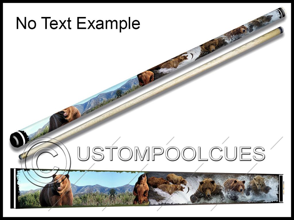 Grizzly Bear - Custom Pool Cues