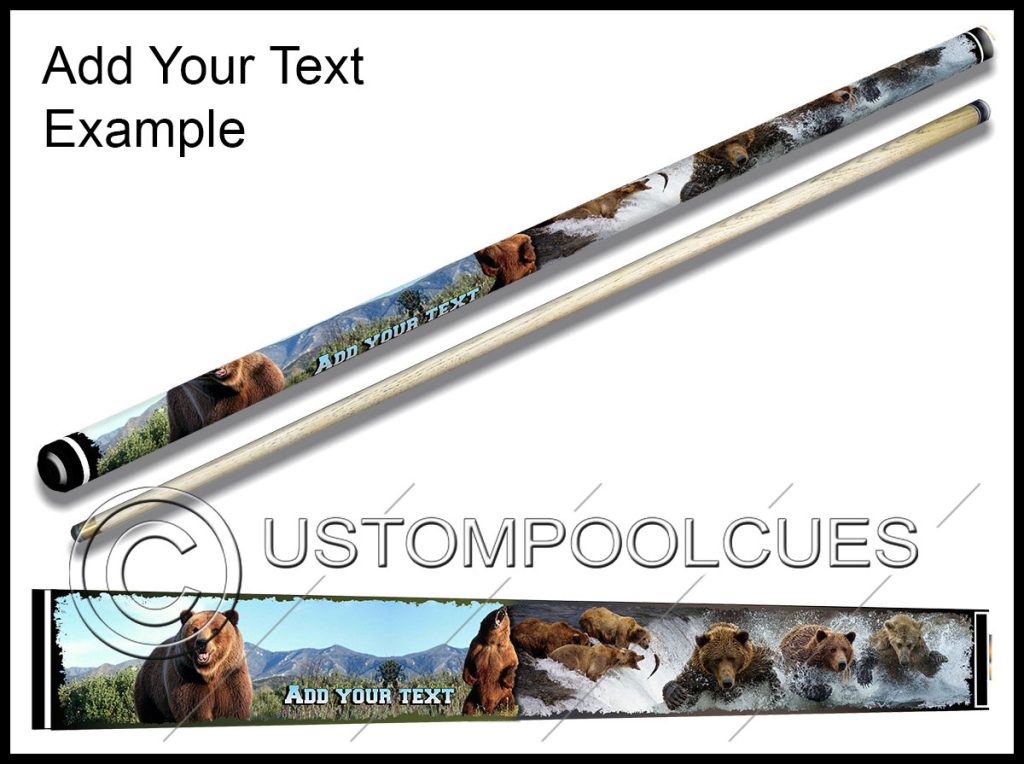 Grizzly Bear - Custom Pool Cues