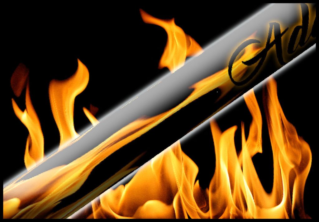 Orange Flame - Custom Pool Cues