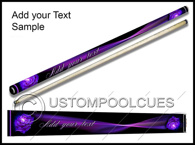 Purple Rose - Custom Pool Cues