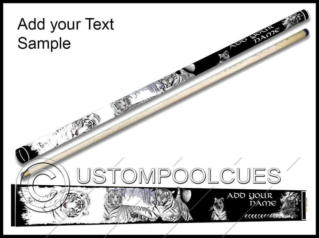 White Tiger - Custom Pool Cues