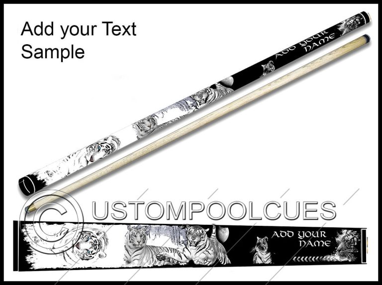 White Tiger - Custom Pool Cues
