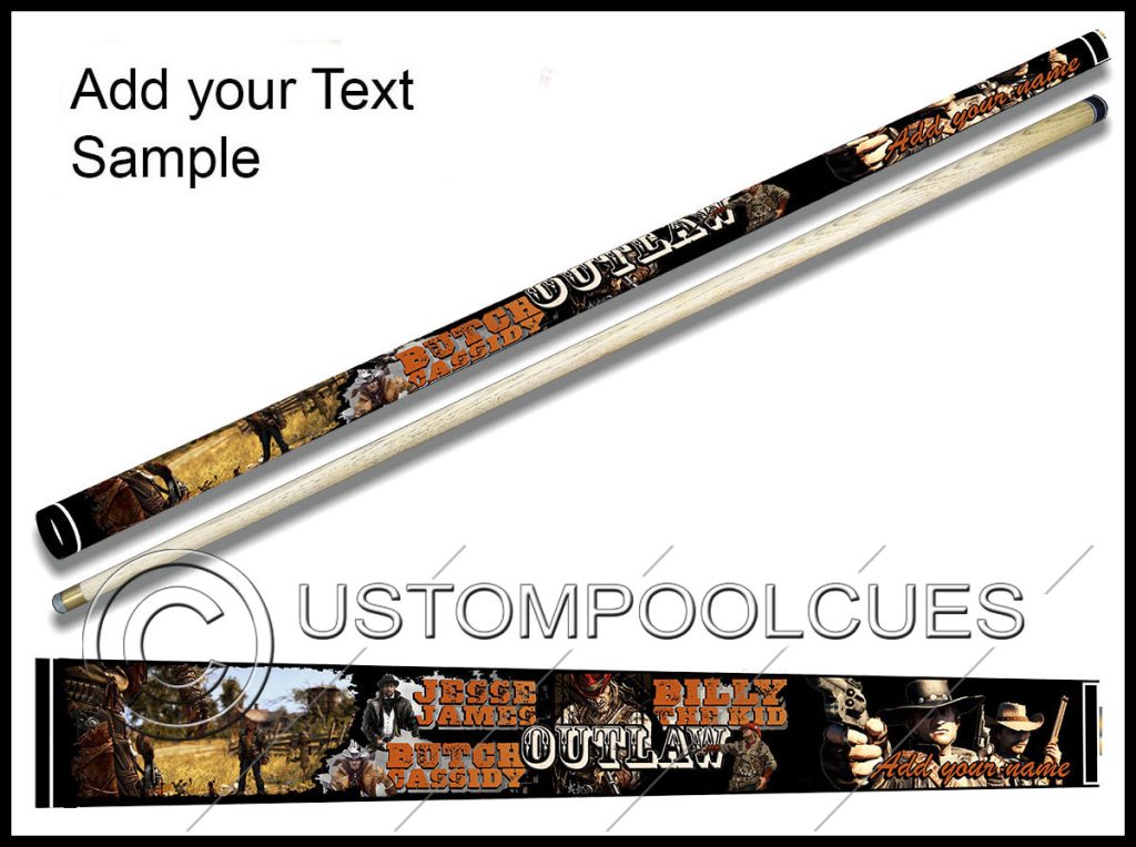 Wild West Outlaw - Custom Pool Cues